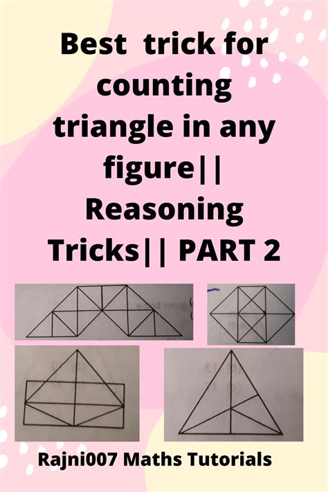 Best trick for counting triangle in any figure|| Reasoning Tricks|| PART 2 Math Tutorials, Maths ...