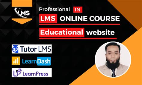design wordpress lms website with tutor lms learndash or learnpresh by