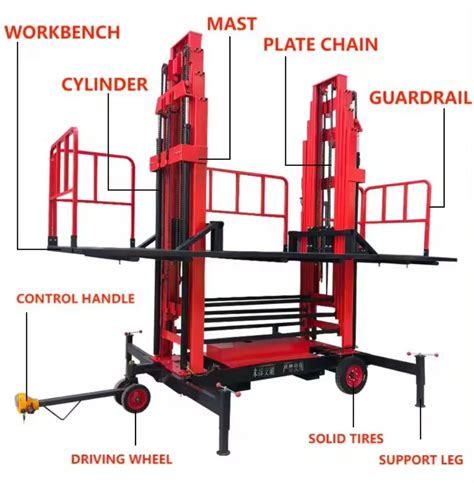 Electric Powered Ladder Scaffoldings Lift Tables Electric Table Lift