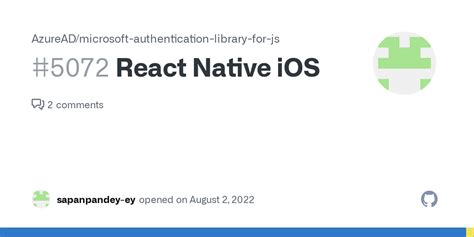 React Native Ios Issue Azuread Microsoft Authentication Library For Js Github