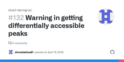 Warning In Getting Differentially Accessible Peaks · Issue 132 · Stuart Labsignac · Github