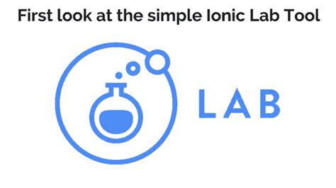 first look at the simple ionic lab tool neoteric