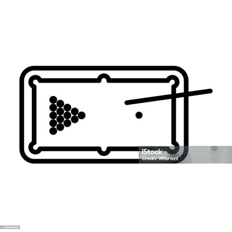 당구 당구대 아이콘 로고 디자인 벡터 템플릿 그림 기호 및 기호 픽셀 완벽 개념에 대한 스톡 벡터 아트 및 기타 이미지 개념