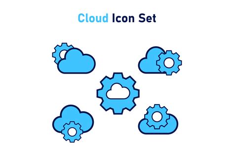 Setting Icon Setting With Cloud Symbol Graphic By Sekitarief · Creative Fabrica