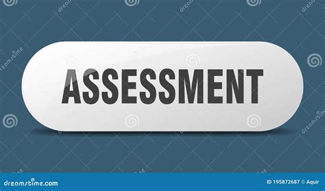 Assessment Button Assessment Sign Key Push Button Vector
