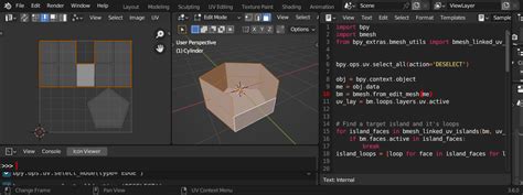 Python Get Outer Selection Uv Coordinates Of An Uv Island Blender