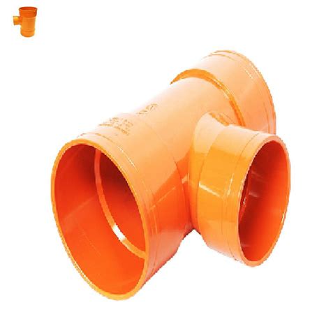 S 600 Biopipe Pvc Orange Sanitary Reducer Wye Tee Coupling