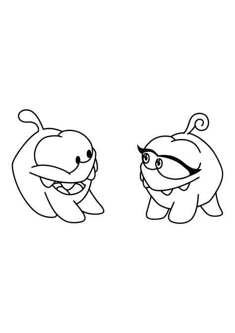 Раскраска Ам Няма 13 распечатать Happybrushes