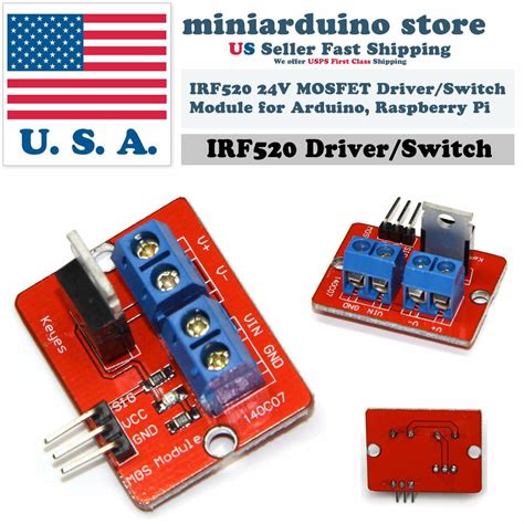 Nouveau Mosfet Button Irf520 Mosfet Driver Module Pour Arduino Arm