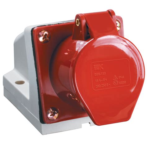 Купить Розетка ОП 32А 380В 3P+PE+N ССИ-125 IP44 IEK PSR12-032-5 PSR12 ...