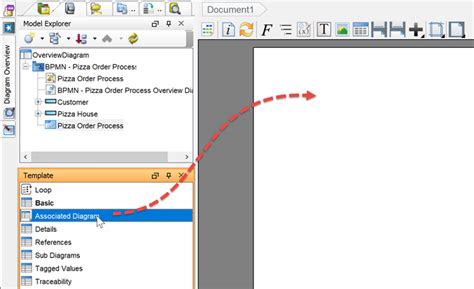 Output Associated Diagrams From Diagram Overview Using Doc Composer