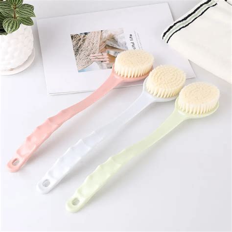 Прямая с фабрики щетка для ванной с длинной ручкой мягкая щетка для ванны из натуральной