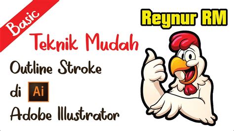 Cara Membuat Outline Stroke Di Adobe Illustrator YouTube