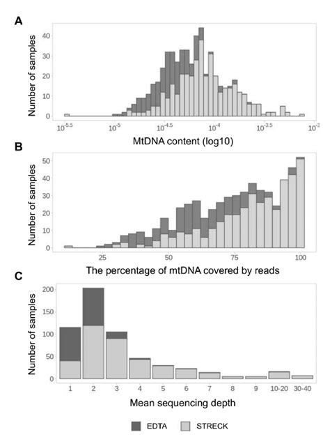 The Quantitative Analysis Of The Mtdna Pool In Samples Mtdna Content