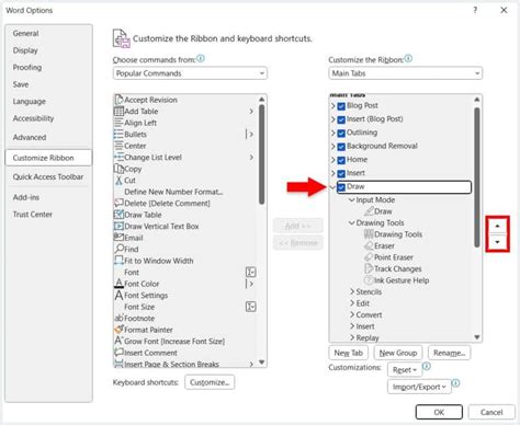 how to customize the ribbon in microsoft word