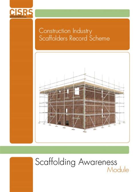 Scaffolding Awareness Construction Industry Scaffolders Record Scheme Cisrs