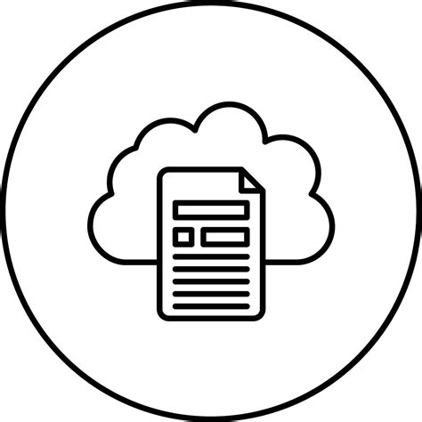 Cloud File Vector Icon Vector Art At Vecteezy