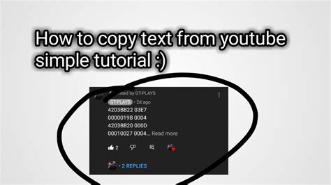 How To Copy Text From Youtube Simple Tutorial On Android YouTube
