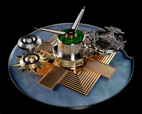 Maya Eclipse By Louis Moinet 18k Red Gold Sapphire