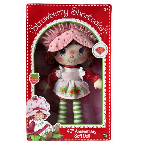 Classic Strawberry Shortcake Stuffed Rag Doll Plush Toy Vintage Retro