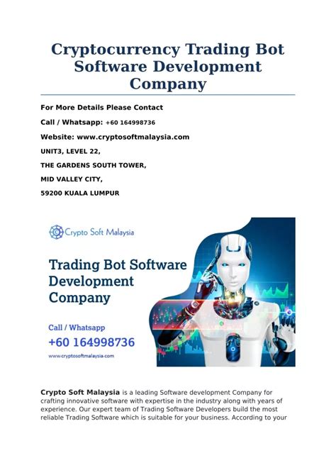 Ppt Cryptocurrency Trading Bot Software Development Company 2 Powerpoint Presentation Id