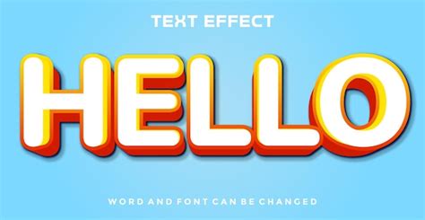 Premium Vector D Hello World Text Effect In Violet Background