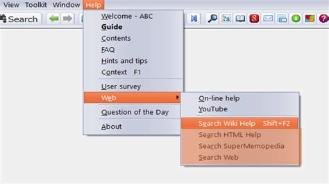 help→web search options in supermemo youtube