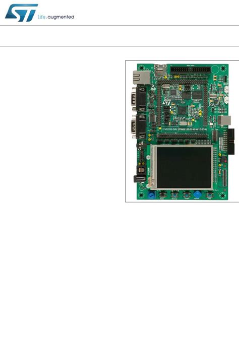stm3220g eval brief datasheet by stmicroelectronics digi key electronics