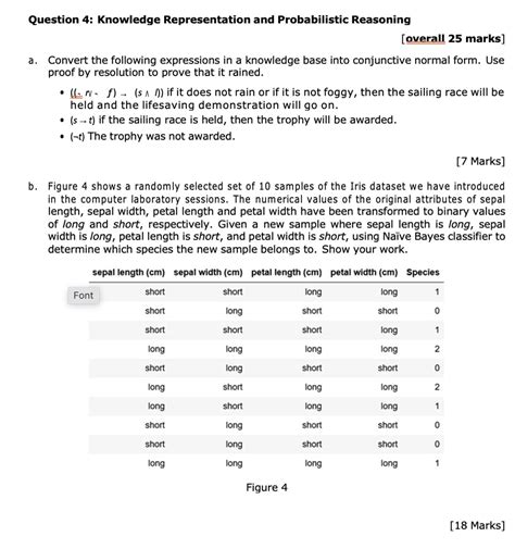 Solved Question 4 Knowledge Representation And Probabilistic