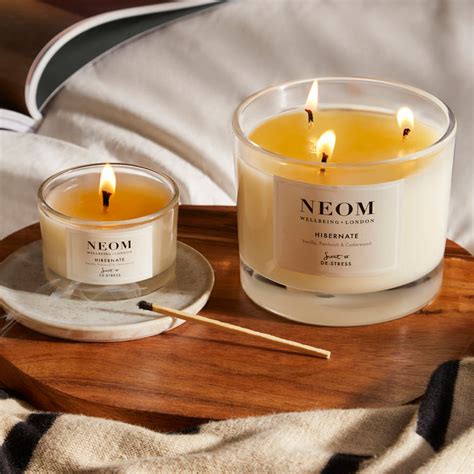 hibernate scented candle 3 wick neom wellbeing us