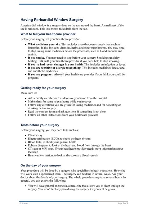 Pdf Having Pericardial Window Surgery Healthclips Online