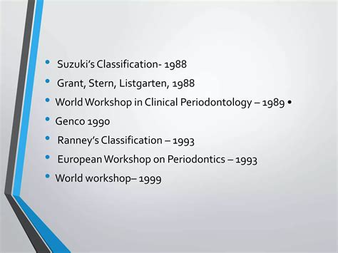 Classification Systems Of Periodontal Diseases Pptx