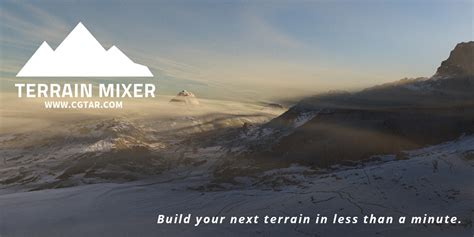 Blender自然地形环境生成插件 Terrain Mixer V3 4 1 预设库 使用教程 Cgtar Cg艺站