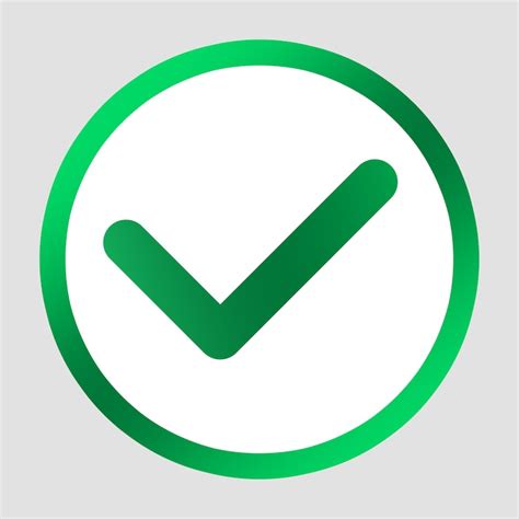 초록색 체크 버튼 요소 디자인 Psd 파일 투명한 배경 체크 마크 기호 템플릿 디자인 프리미엄 Psd 파일