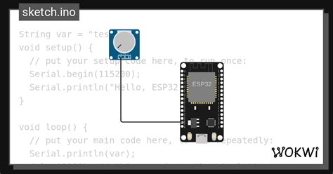 String variável Wokwi ESP STM Arduino Simulator