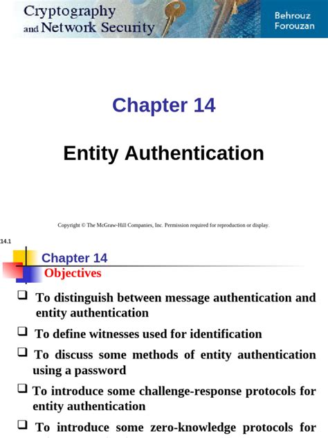 Chapter 14entity Authentication Pdf Authentication Password