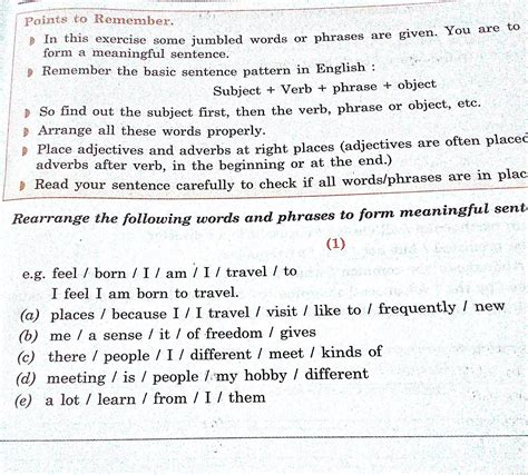 Poetry Of Dr Shankar D Mishra Grammar Sentence Reordering X Eg And Net