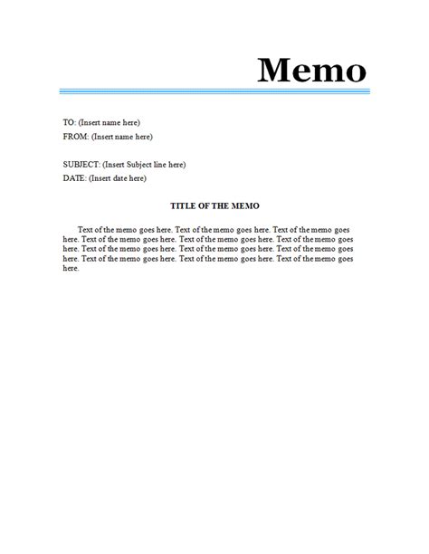 WORD Of Memorandum Doc WPS Free Templates