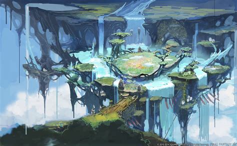 Floating Lands Environment Art Final Fantasy Xiv Heavensward Art Gallery