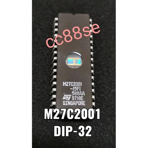 M27c2001 15f1 2 Mbit256kb X 8 Uv Eprom And Otp Eprom Dip 32 St Shopee Malaysia