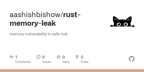 Github Aashishbishow Rust Memory Leak Memory Vulnerability In Safe Rust