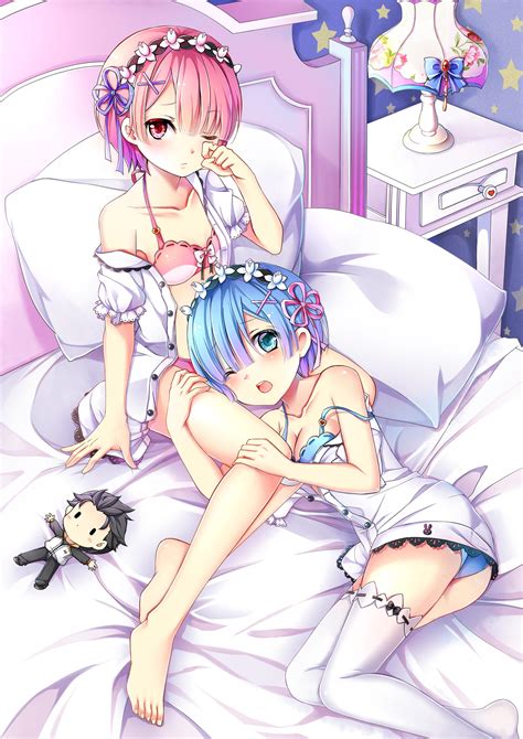 Rem And Ram Rezero Kara Hajimeru Isekai Seikatsu Drawn By Gyaza