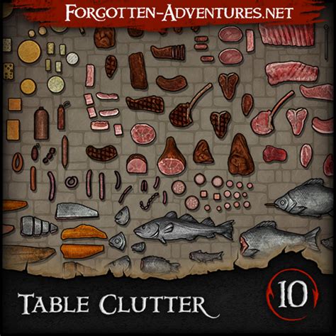 Table Clutter Pack 10 Forgotten Adventures