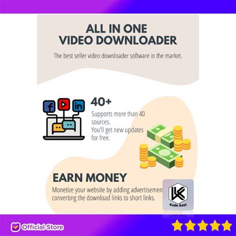 SOURCE CODE APLIKASI ALL IN ONE VIDEO DOWNLOADER SCRIPT BY KODEASET Lazada Indonesia