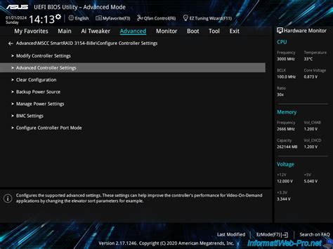 Configure Your Adaptec Smartraid 3154 8i8e Controller Via The Bios Of An Asus Motherboard In