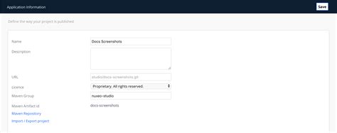 application information nuxeo documentation