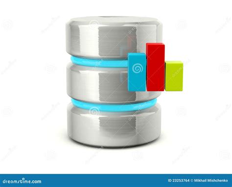 Statistic Data Base Icon Stock Illustration Illustration Of Storage