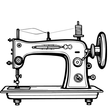Desenhos De Máquina De Costura Para Imprimir E Colorir Artesanato