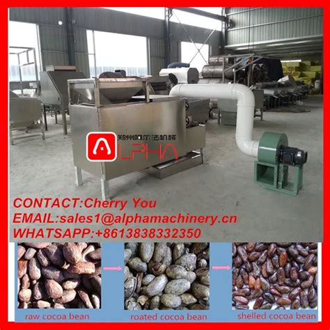 cocoa processing equipment cocoa bean peeling machine cocoa peeling