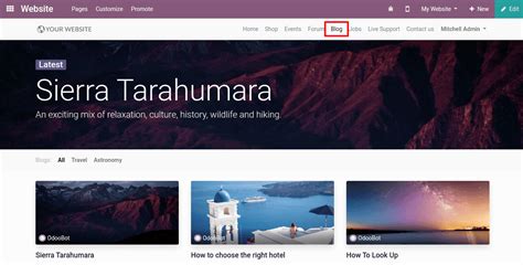 How To Create A Blog In Odoo